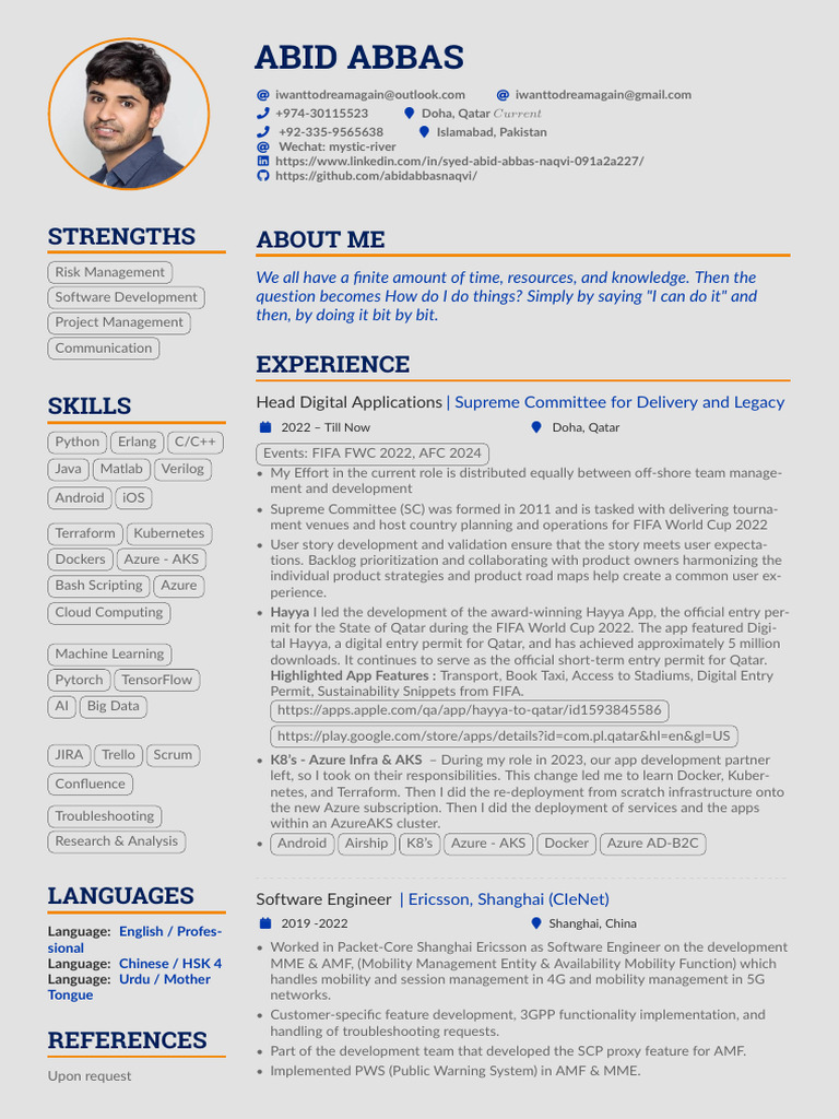 AltaCV NicolasOmar Fork | PDF