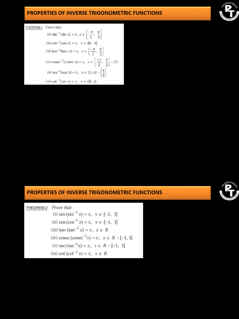 Properties of Inverse T - Functions | PDF