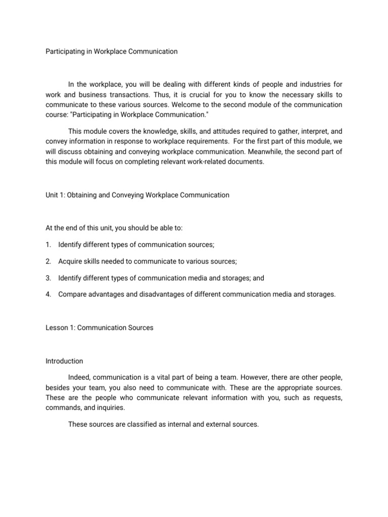 Unit 1 Lesson 1 | PDF
