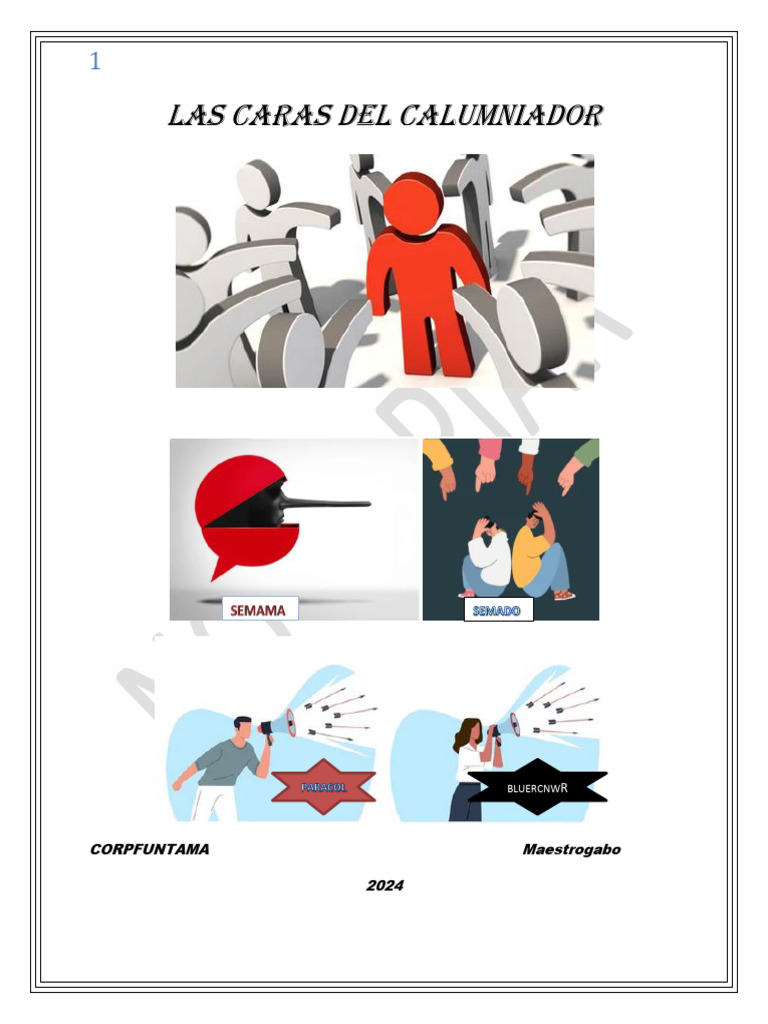 Las Caras Del Calumniador | PDF