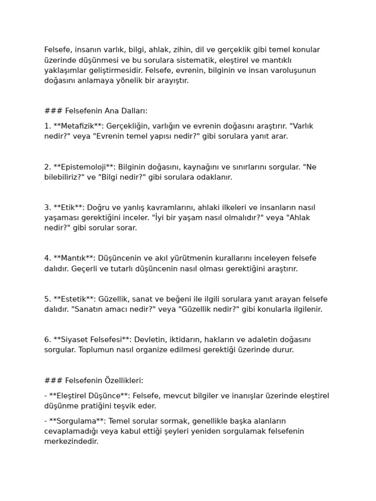 Felsefe Nedir | PDF