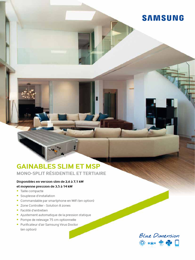 Mono Split Gainables Samsung Slim MSP | PDF