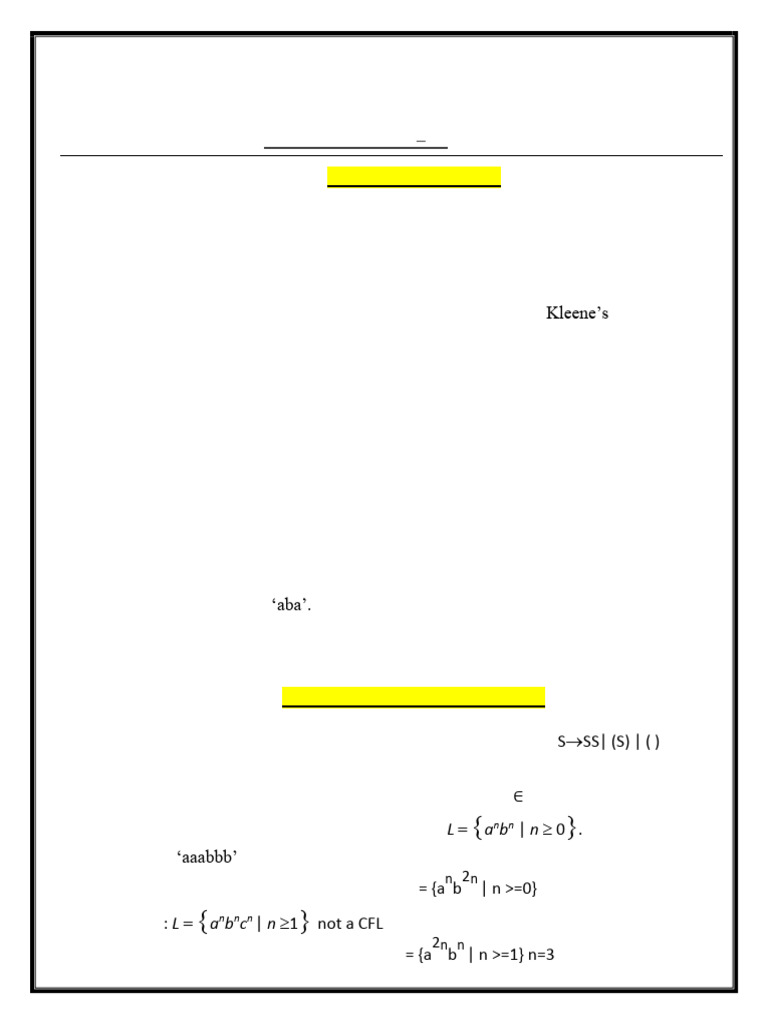 Theory of Computation Exam Questions | PDF | Linguistics | Teaching ...