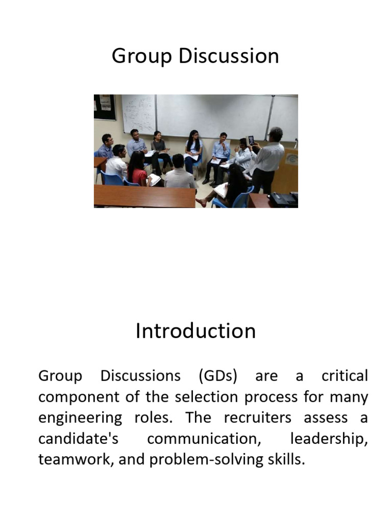 Group Discussion | PDF