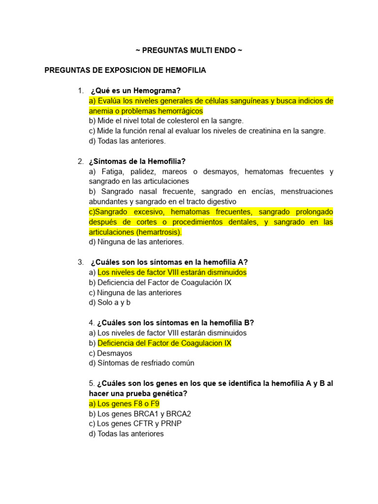 Preguntas Multi Endo | PDF