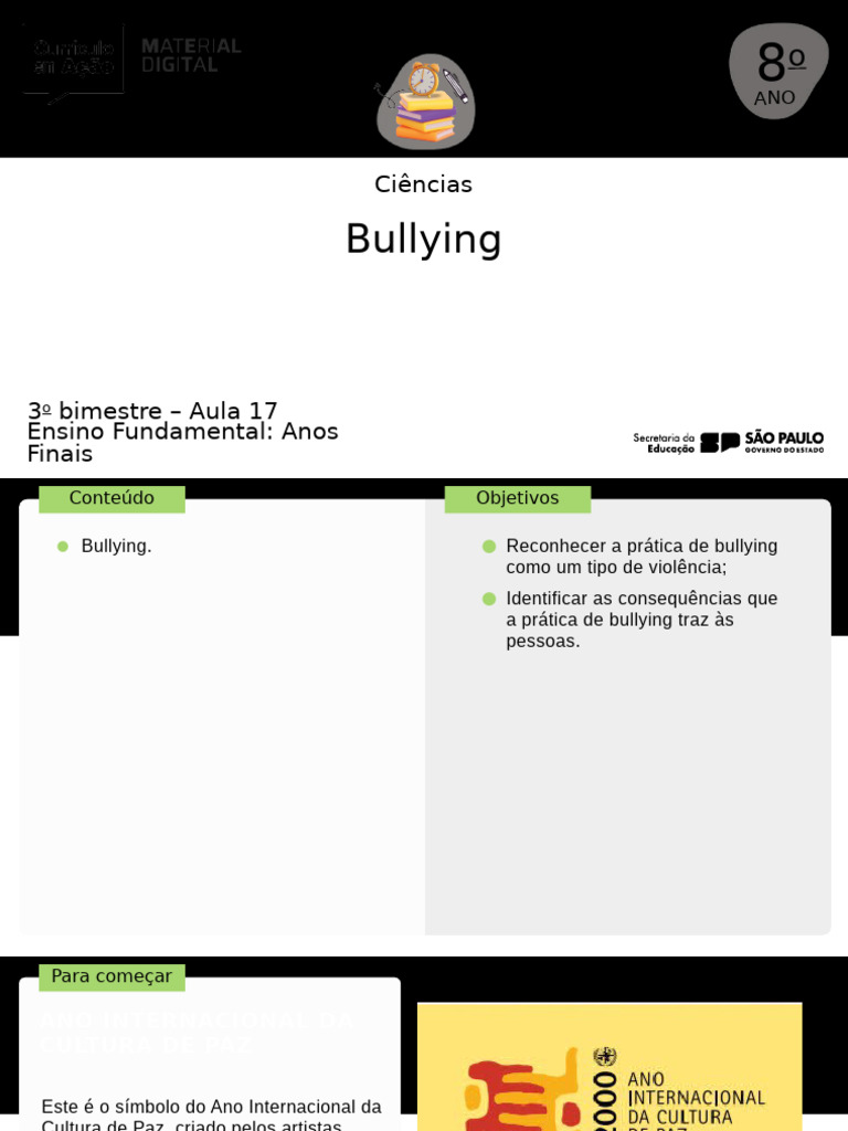 Aula 17 - Bullying | PDF