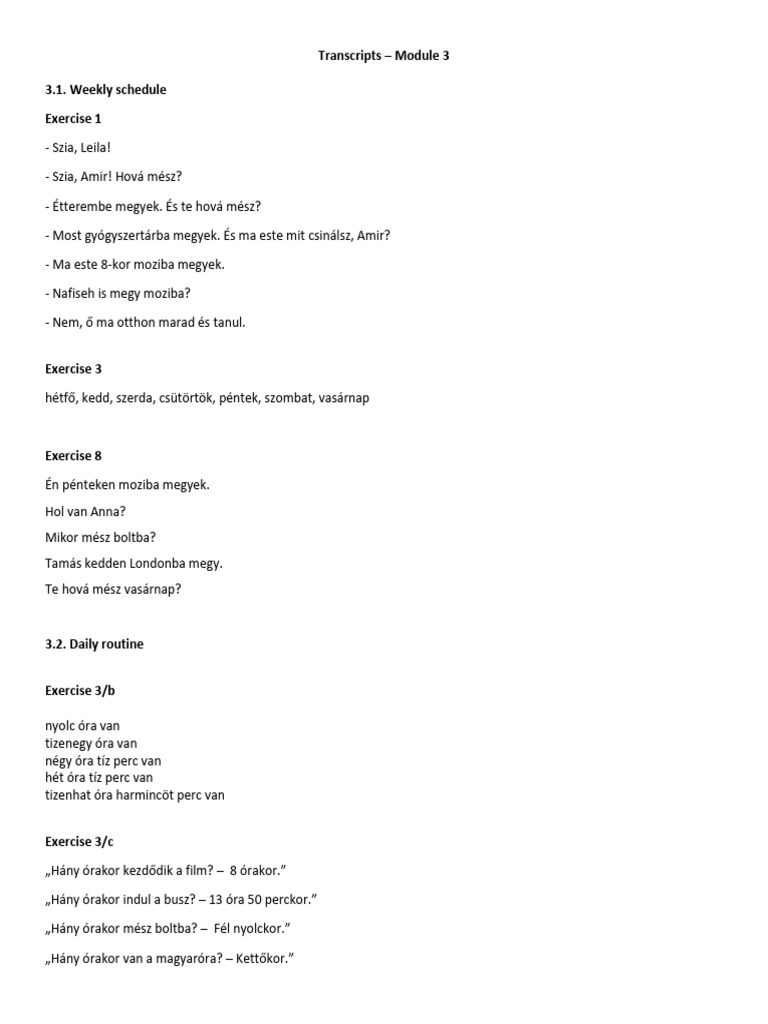 Transcripts-Module 3 | PDF