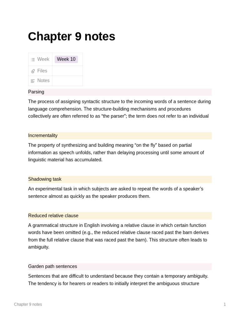 Chapter 9 Notes | PDF