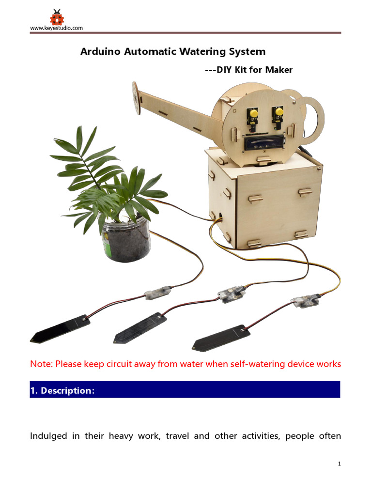 KS0344 Arduino Automatic Watering System | PDF