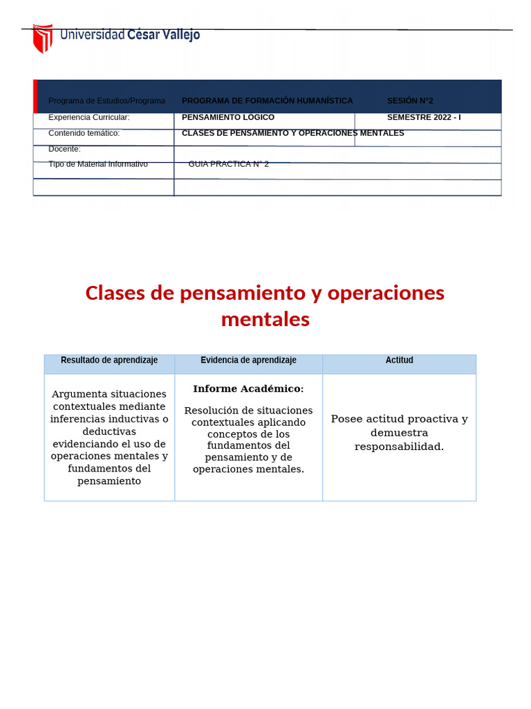 GUÍA PRÁCTICA Sesión #02 (2) Grupal | PDF