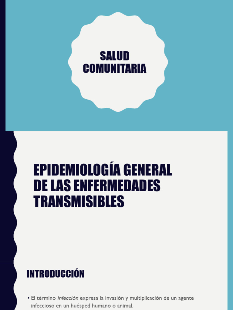 Clase 05 - Epidemiología General de Las Enfermedades Transmisibles | PDF