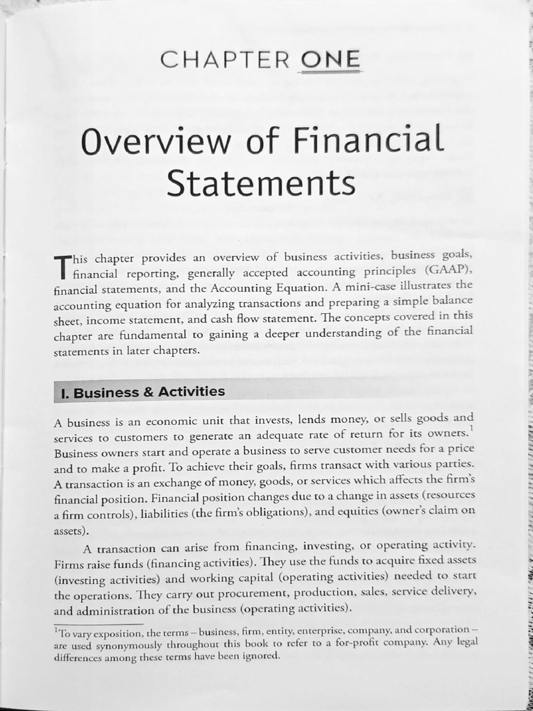 Chapter - 1 Corporate Financial Statements | PDF