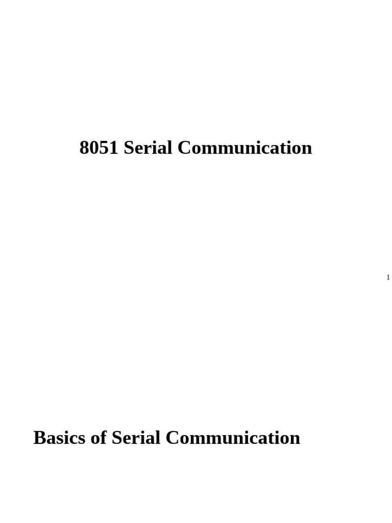 t8 - 8051 Serial Port | PDF t8 - 8051 Serial Port | PDF