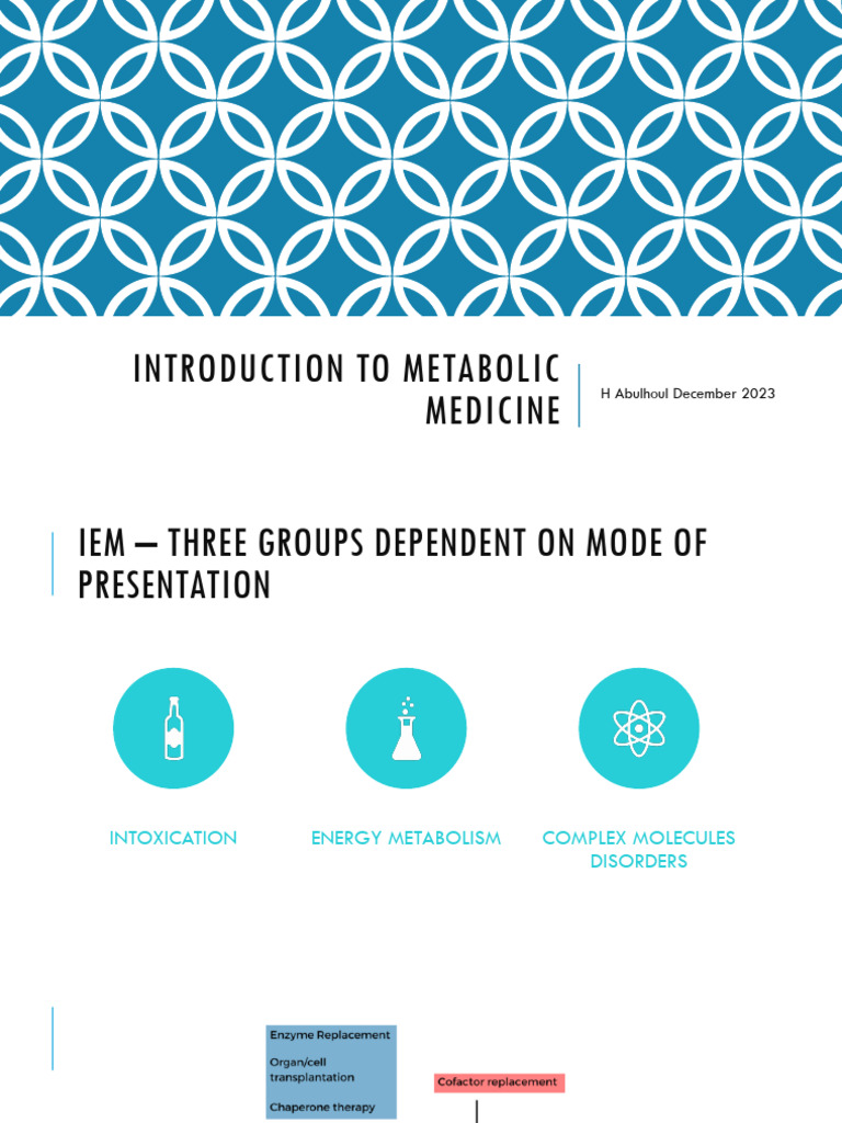 Introduction to Metabolic Medicine | PDF