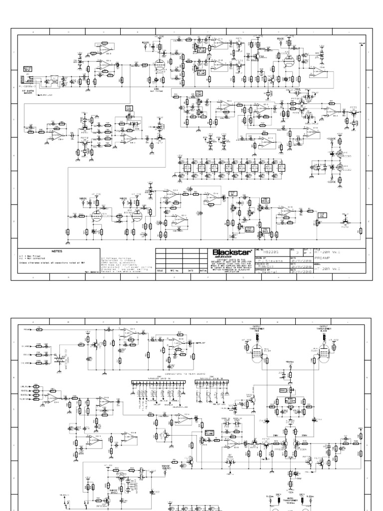 Blackstar HT20R MkII MAIN All Schematic | PDF