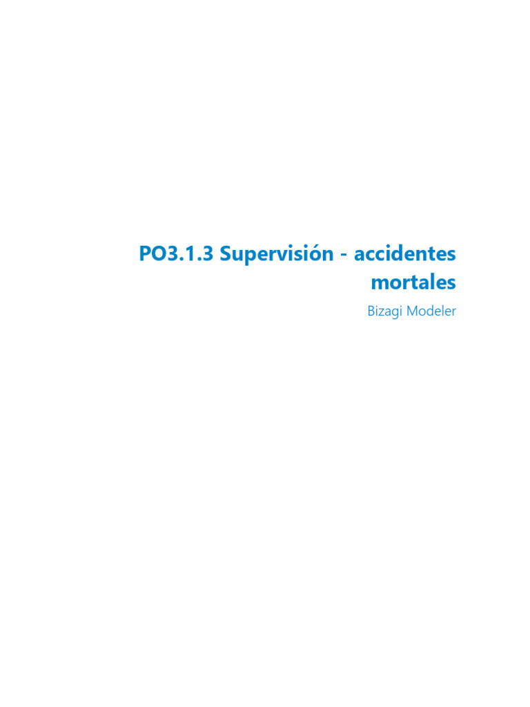 PO3.1.2 Supervisión - Accidentes Mortales | PDF