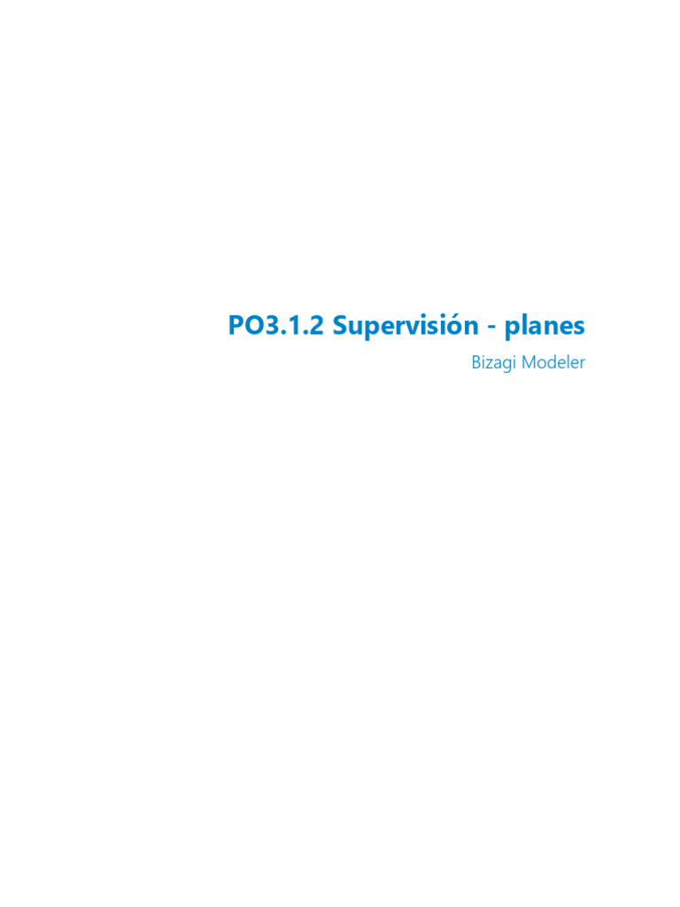 PO3.1.2 Supervisión - Planes | PDF