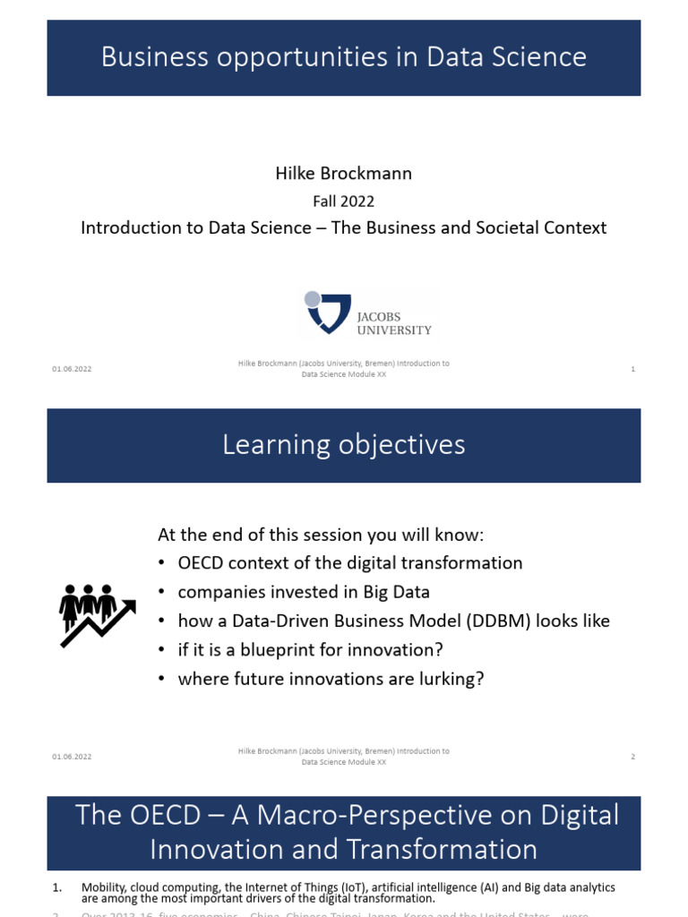 JUB - IDS - BSC - Fall 2022 - Lecture 3 | PDF