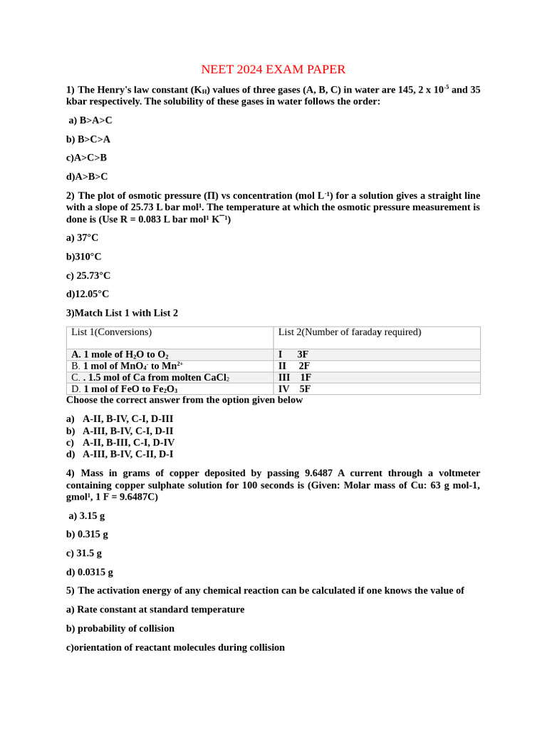 Neet 2024 - Vol-2-Pyq | PDF
