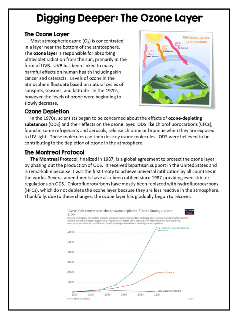 Digging Deeper- The Ozone Layer | PDF