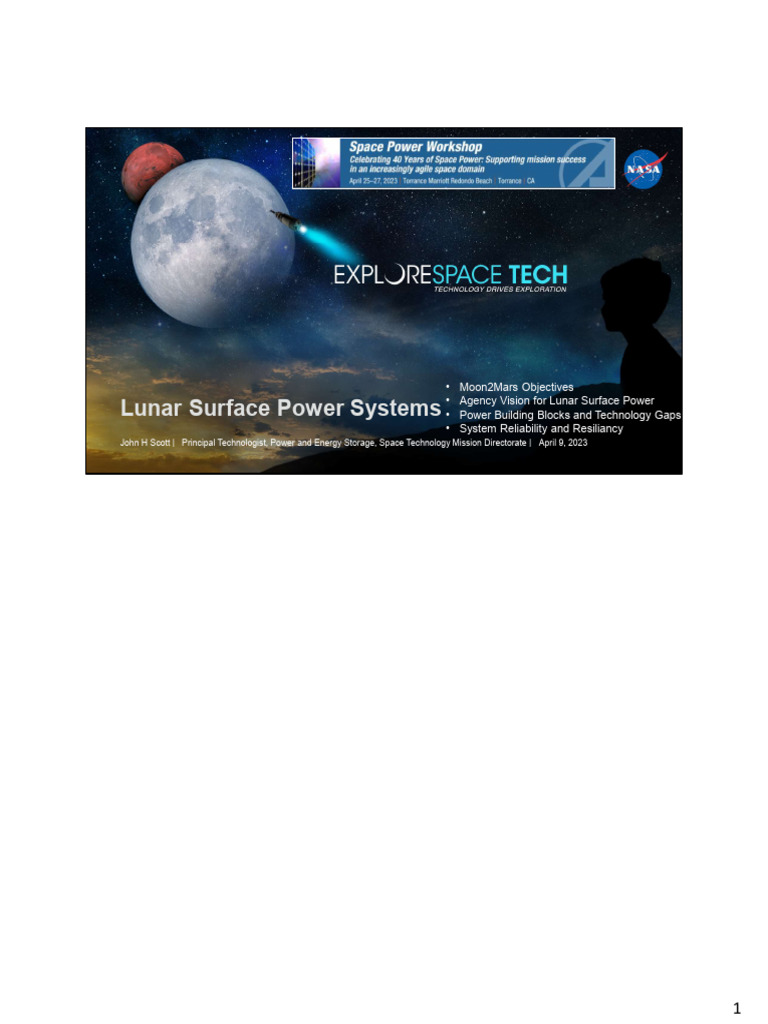 Space Power Workshop Plenary Draft 4-10-2023 | PDF | Electric Power ...