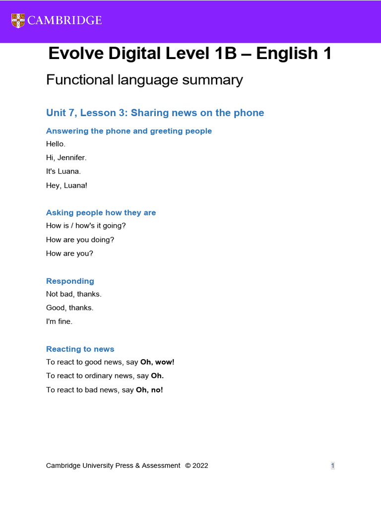 Unit 7 - E1 - Functional Language | PDF