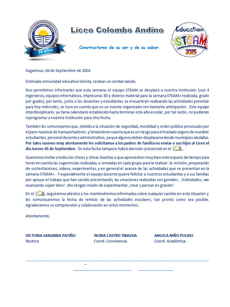 Lca - Circular - Paro Nacional. | PDF | Ciencias sociales