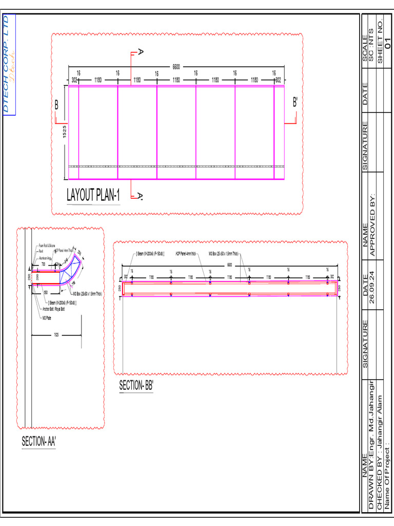 Canopy Drawing -01 | PDF