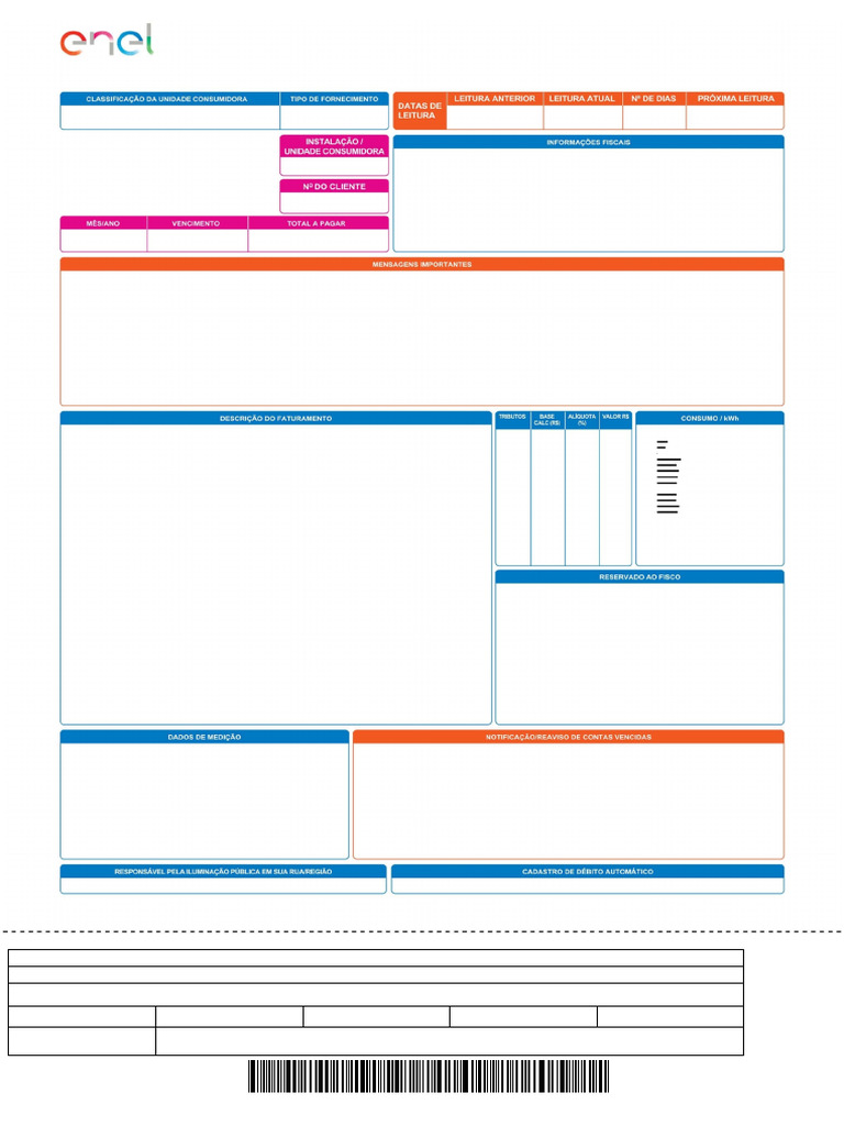 Conta de Energia Enel | PDF