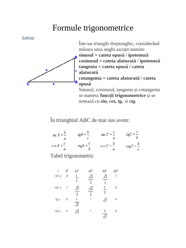 Trigonometrie | PDF
