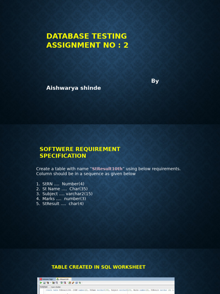 Presentation2 DATABASE | PDF