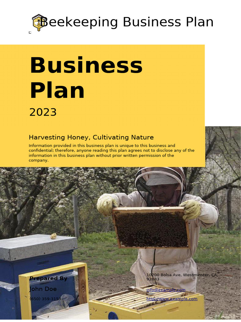 Beekeeping Business Plan | PDF | Beekeeping | Career & Growth
