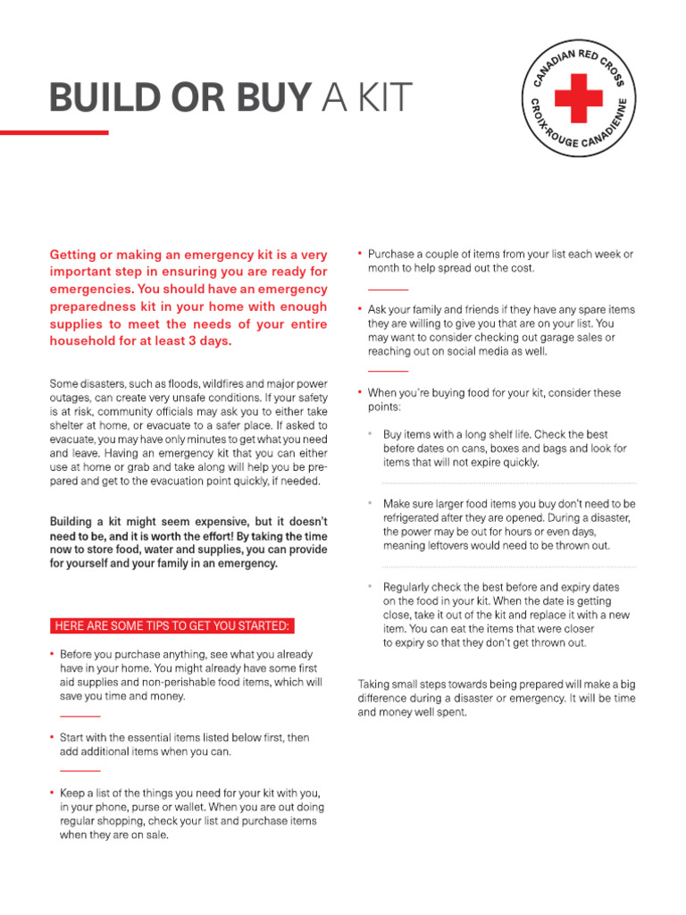 Make or Buy A Kit Checklist | PDF