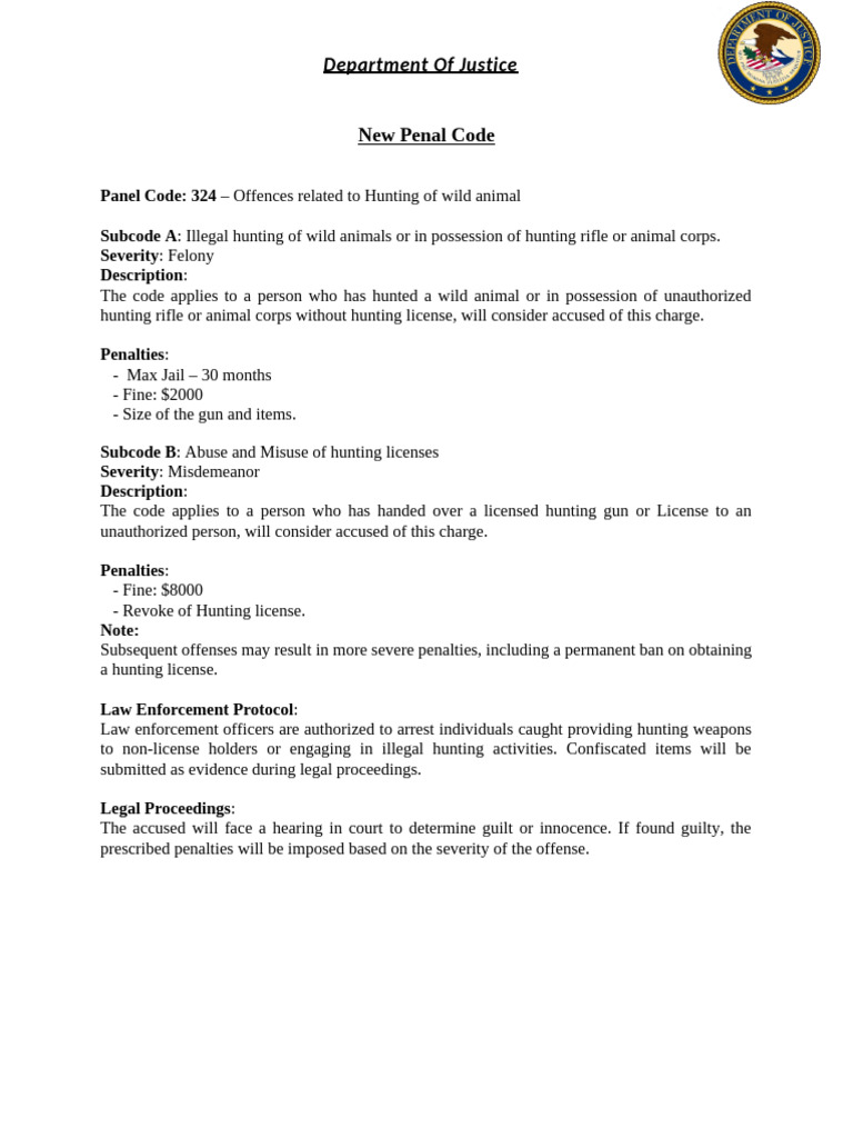 Hunting License Pannel Code | PDF
