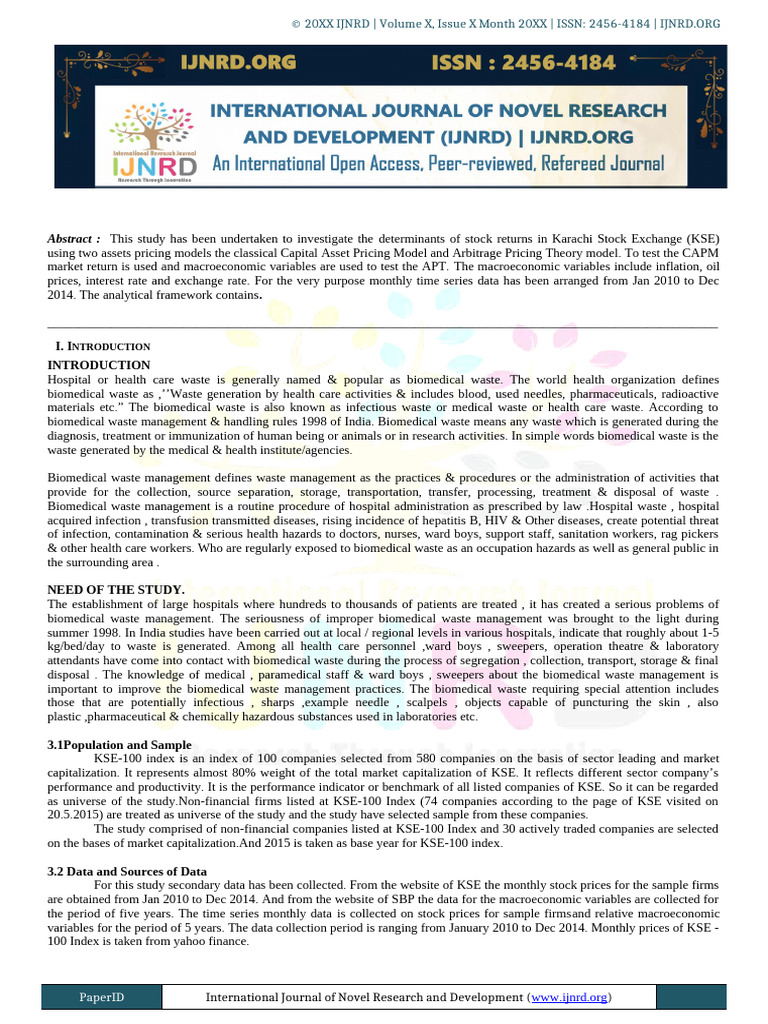 Paper Format IJNRD | PDF