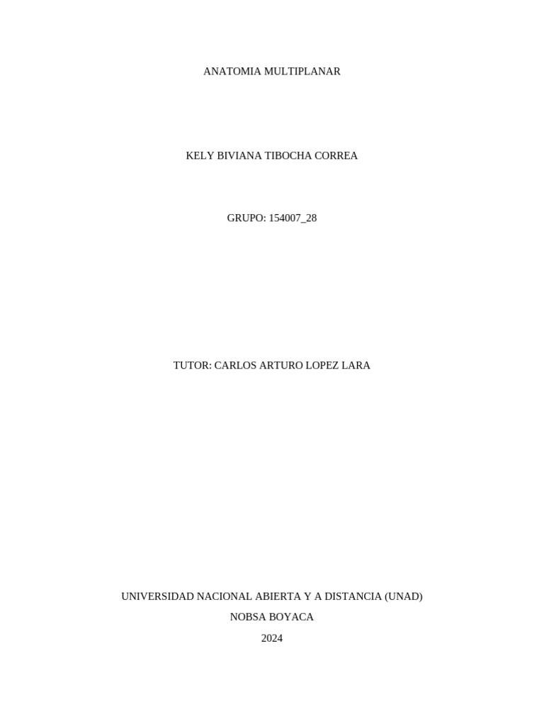 Anatomia Multiplanar | PDF