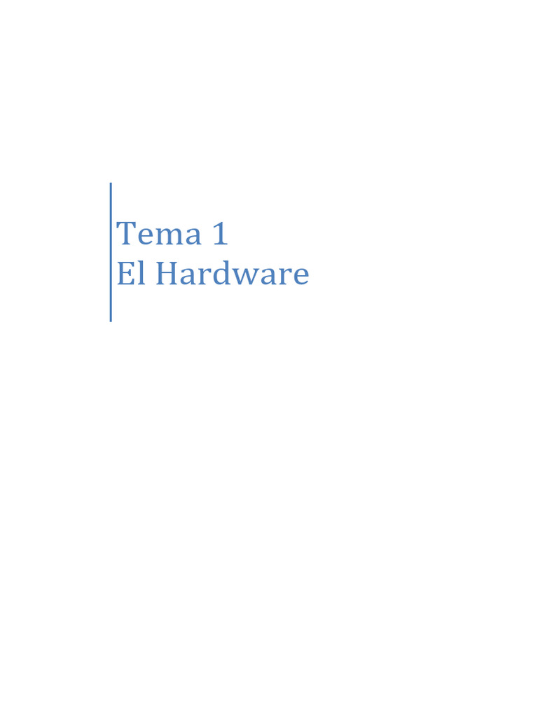 TEMA_2_El_hardware_SUBRAYADO | PDF