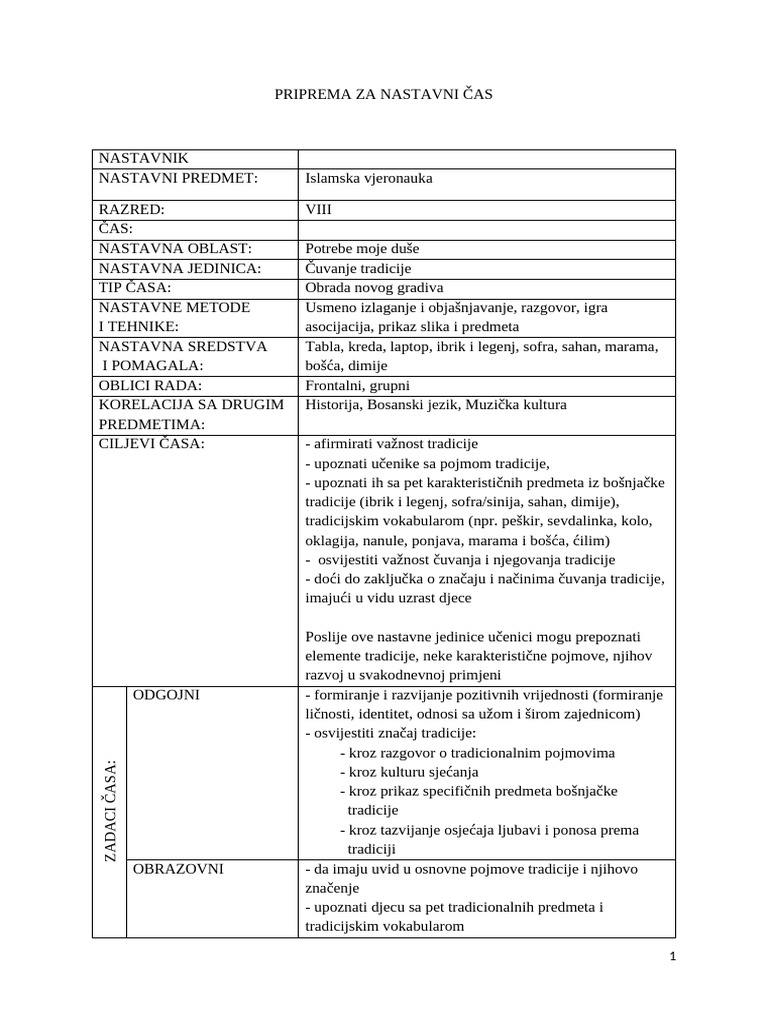 PRIPREMA Završna | PDF