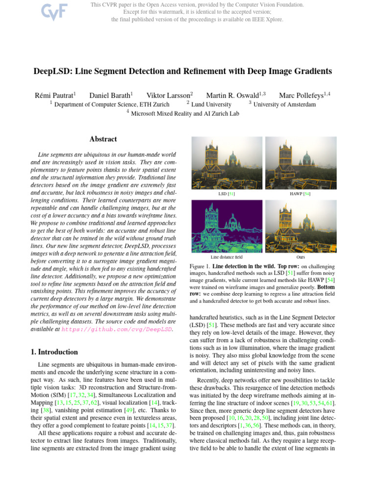 Pautrat DeepLSD Line Segment Detection and Refinement With Deep Image Gradients CVPR 2023 Paper ...