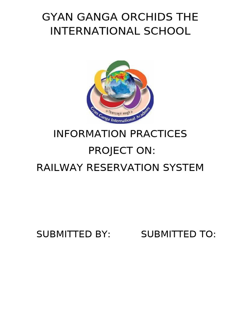 Railway Reservation Project | PDF | User (Computing) | Computers