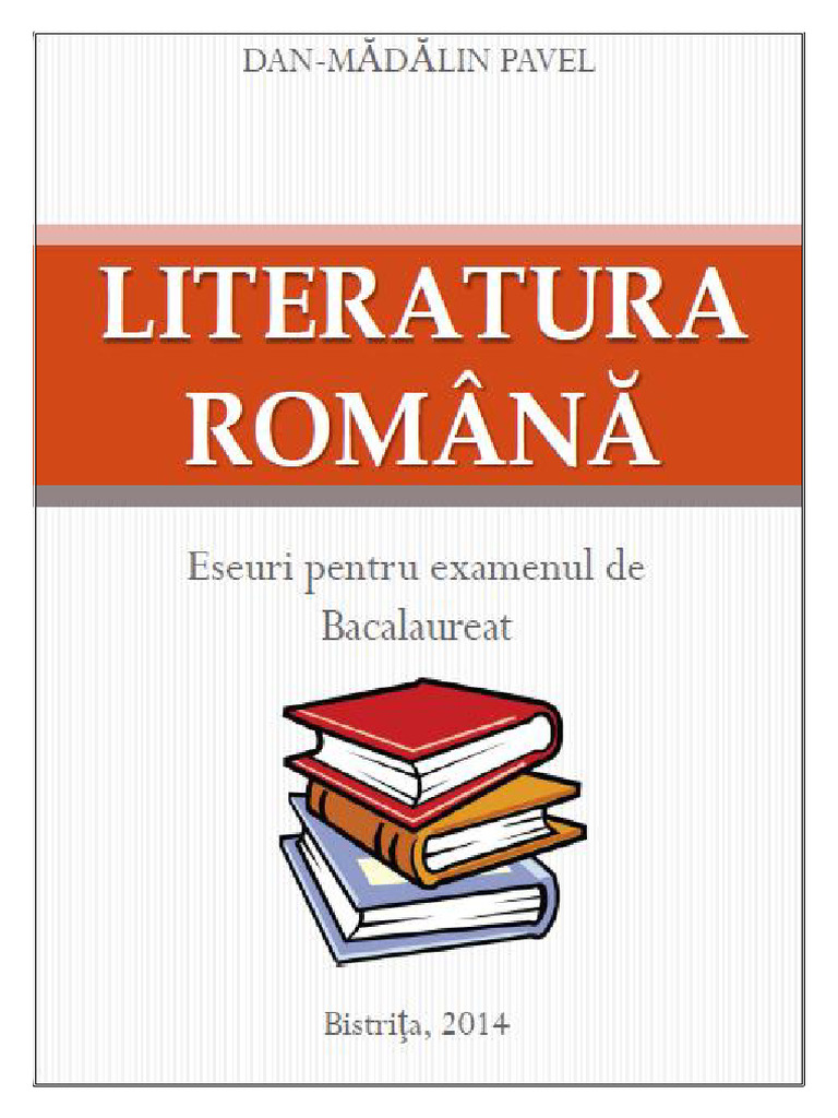 Literatură Română-Eseuri Pentru BAC | PDF
