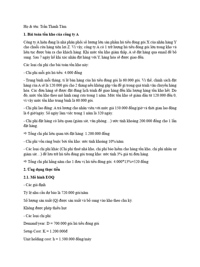 Bài Thi Gi A K | PDF