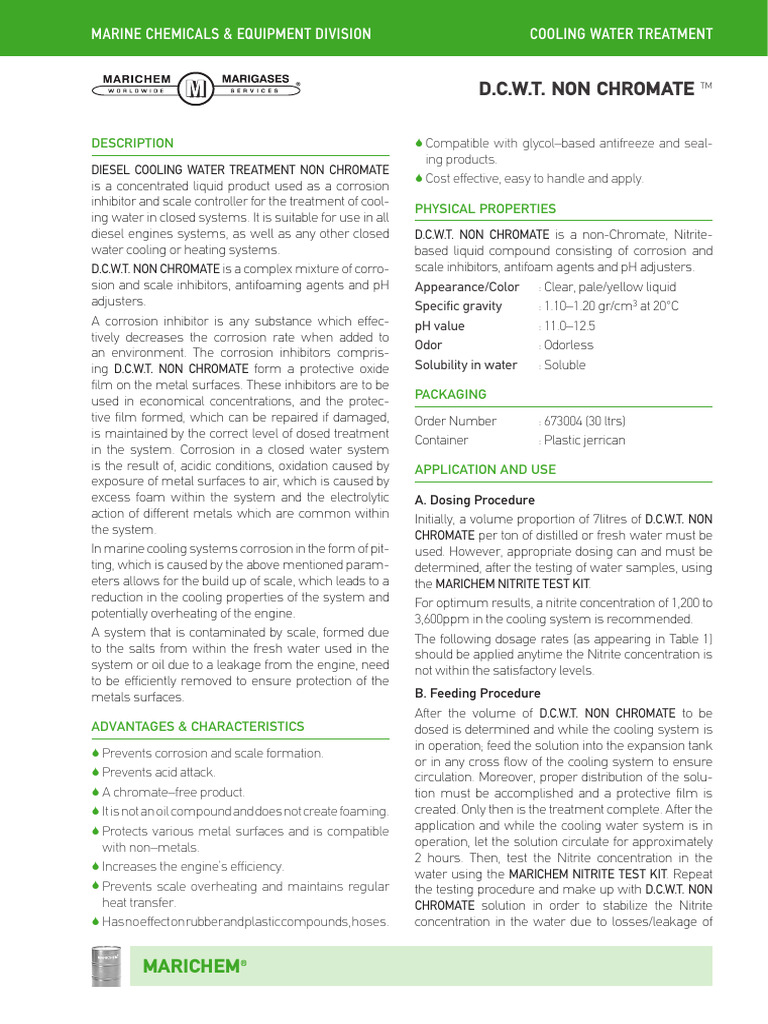 DCWT Non Chromate | PDF