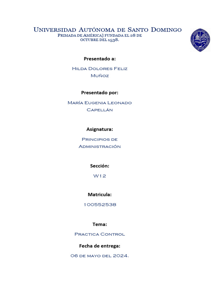 Practica Control | PDF