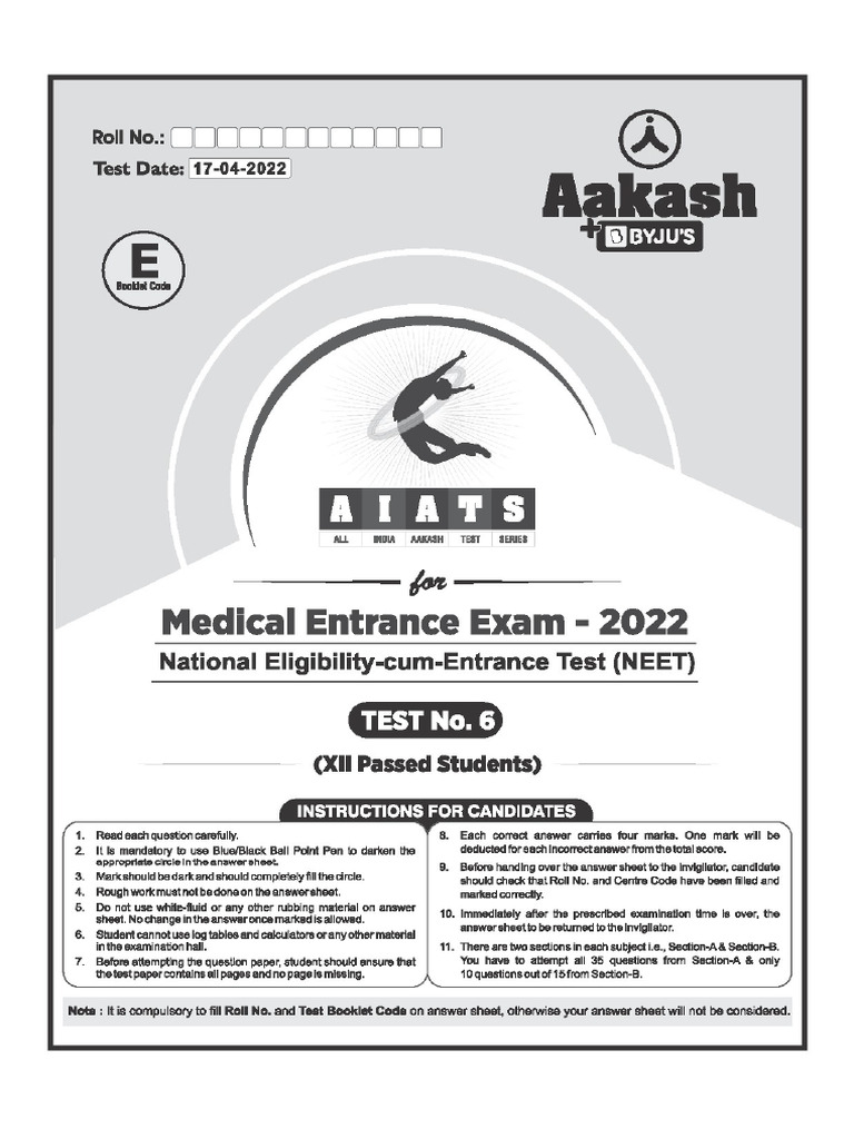 AIATS Medical - RM-2022 | PDF