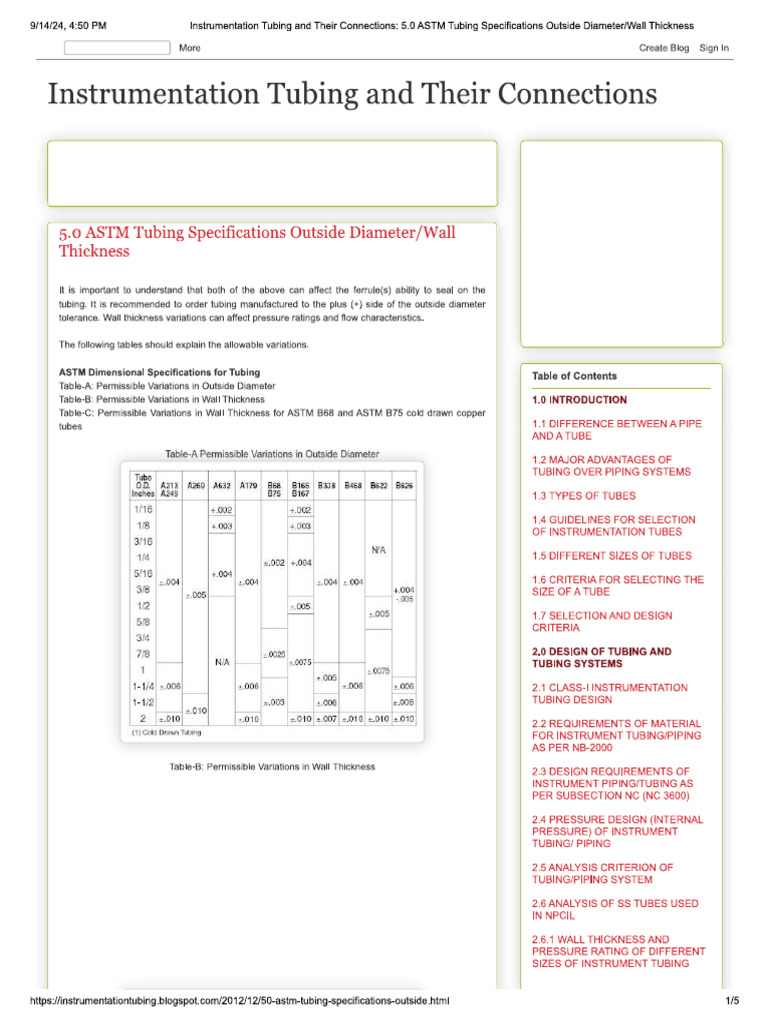05 Instrumentation Tubing and Their Connec.. | PDF