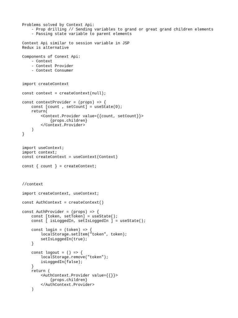 Context Api | PDF Context Api | PDF