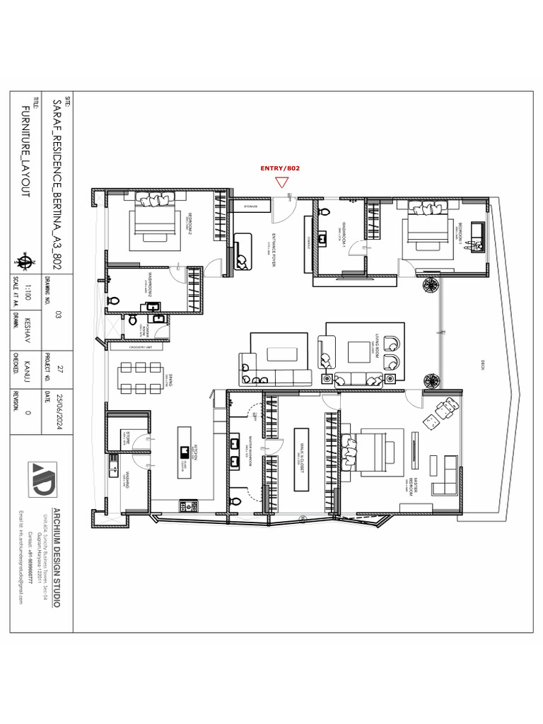 Furniture Layout Saraf Bertina 04 Rev | PDF