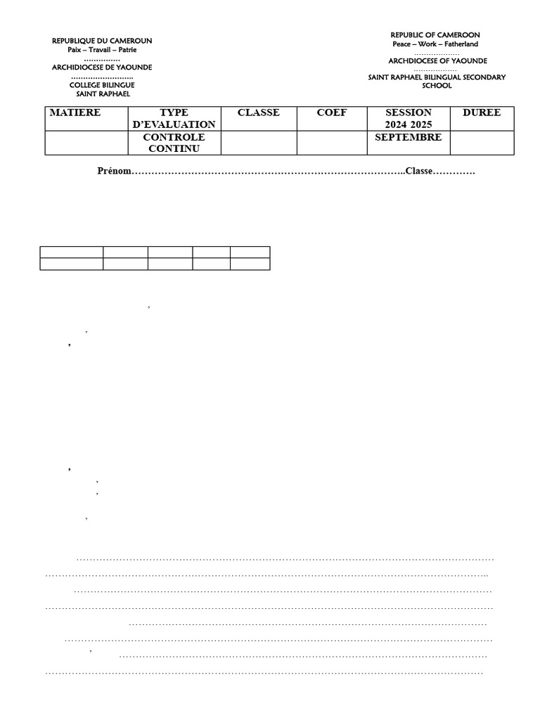Séq 1 6ème CBSR | PDF