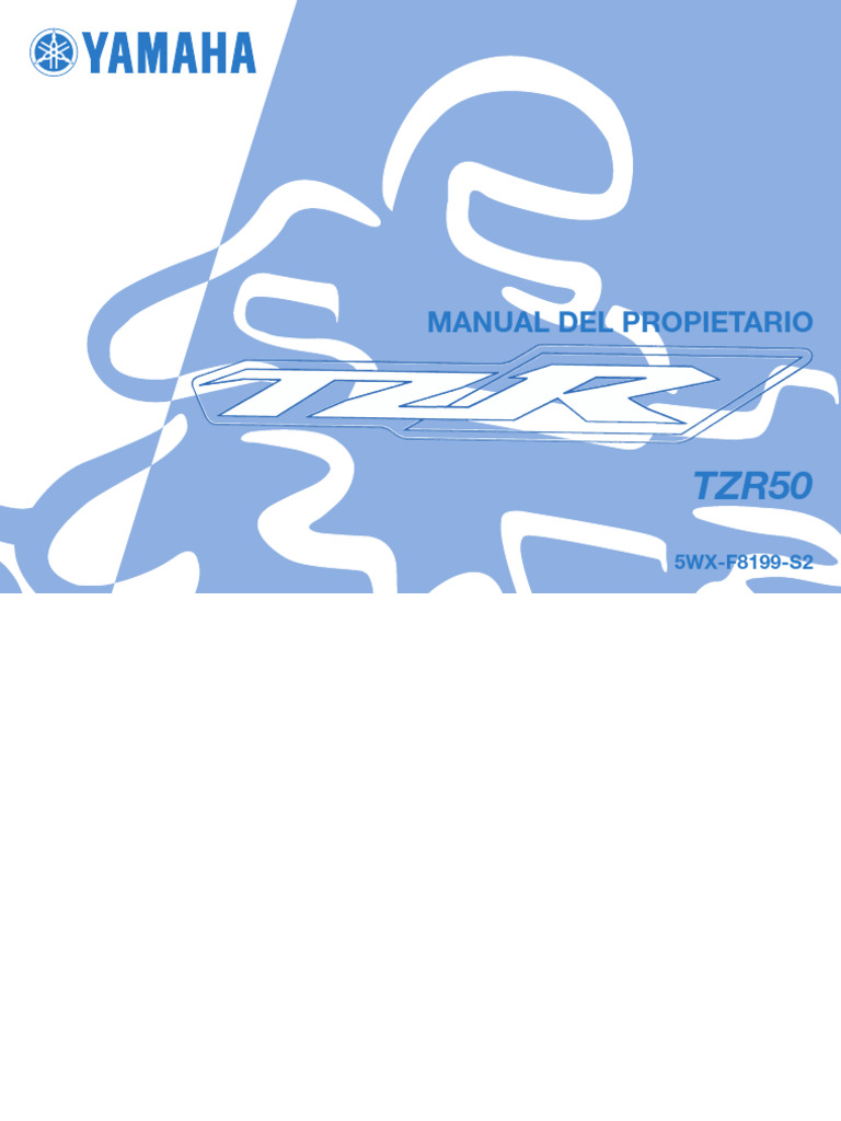 Manual Del Propietario YAMAHA TZR50 MODELO 2007 | PDF